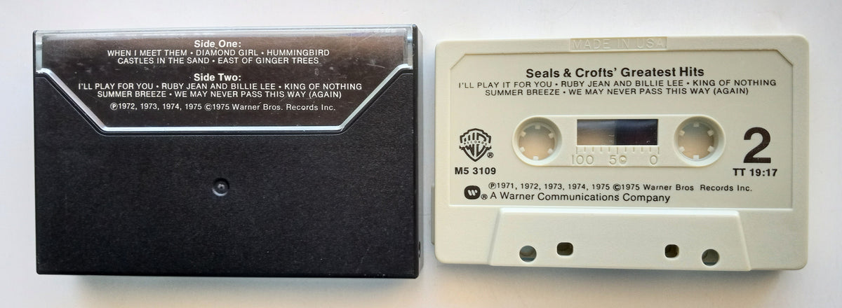 SEALS & CROFTS (Jim Seals, Dash Crofts) - "Greatest Hits" - Cassette T ...